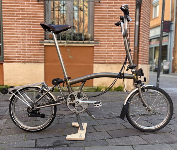 Brompton C Line Superlight Raw Lacquer M6 - Vélo pliant occasion ...